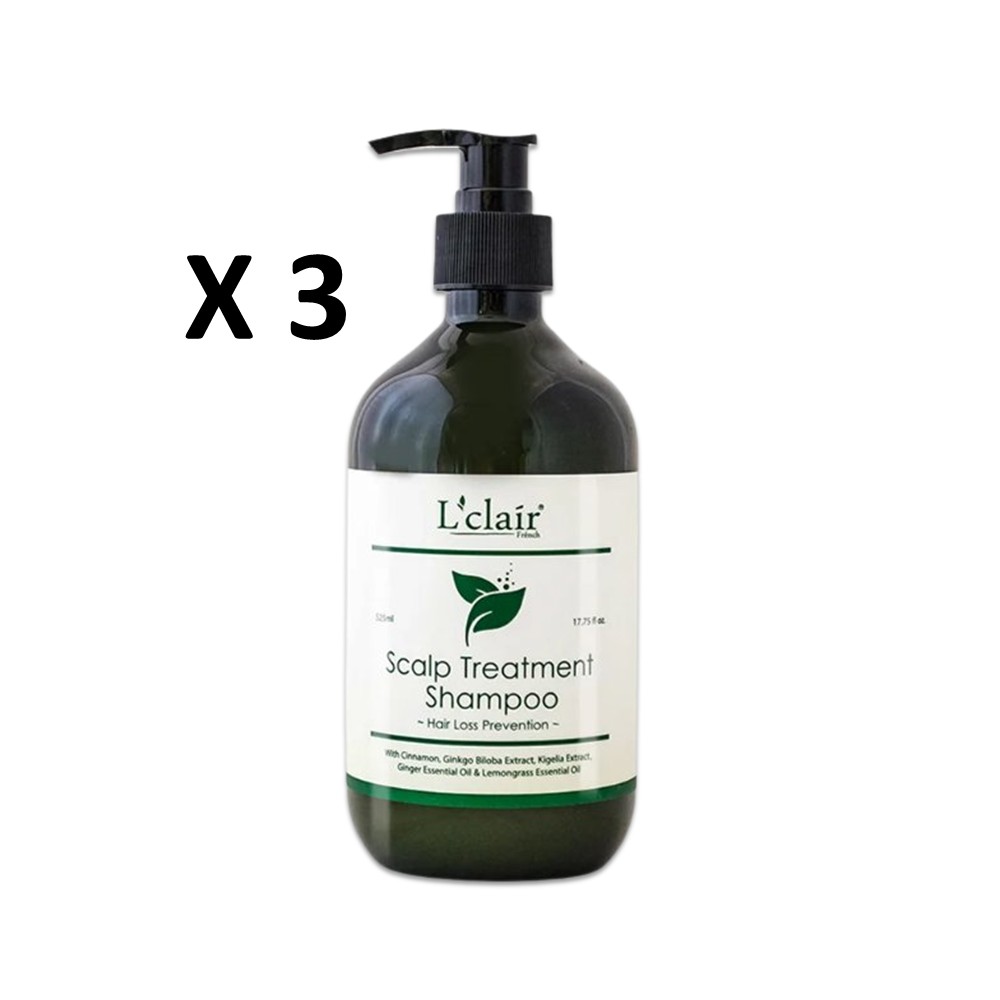 Lclair Scalp Treatment Volumizer Shampoo (3 x 525ml) - L'Clair Nature